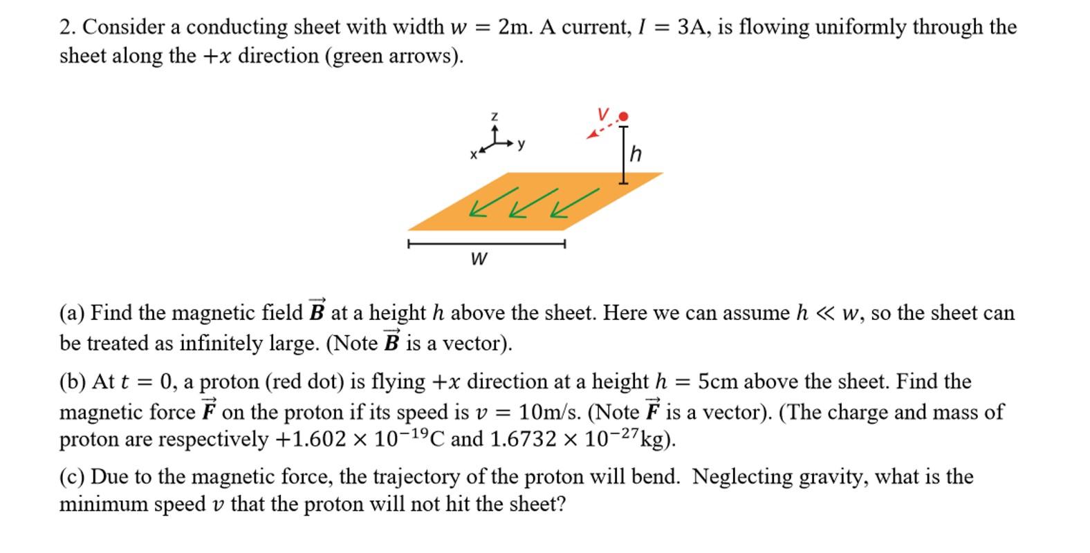 Solved 3A, is flowing uniformly through the 2. Consider a | Chegg.com