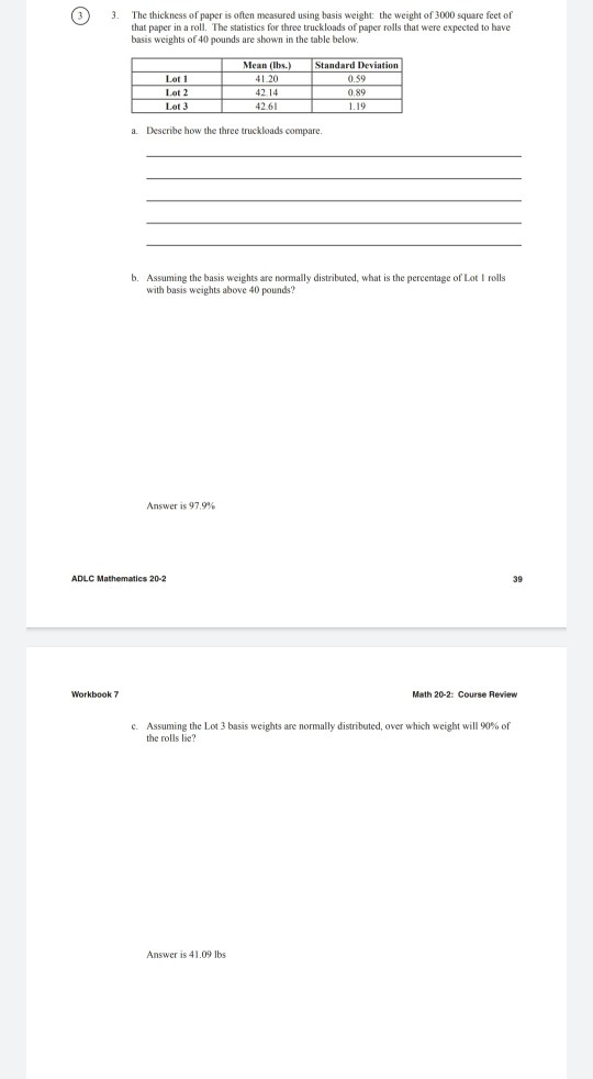 3. The thickness of paper is often measured using | Chegg.com