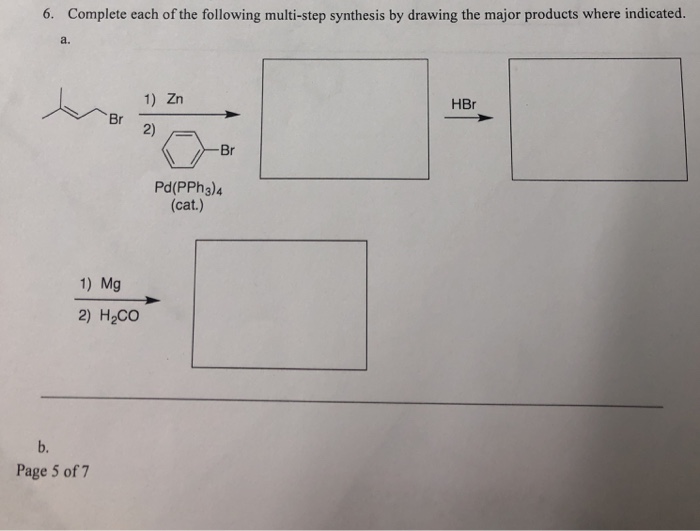 Solved 6. Complete each of the following multi-step | Chegg.com