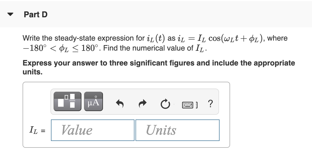 Solved Find the steady-state expressions for the currents ig | Chegg.com