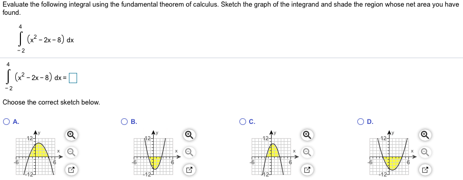 Solved Evaluate the following integral using the fundamental | Chegg.com
