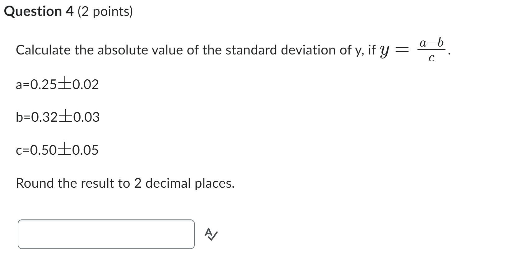 Solved Calculate the absolute value of the standard | Chegg.com