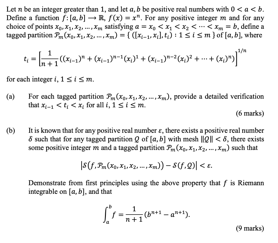 Solved Let n be an integer greater than 1, and let a, b be | Chegg.com