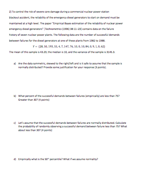 Solved 2) To control the risk of severe core damage during a | Chegg.com