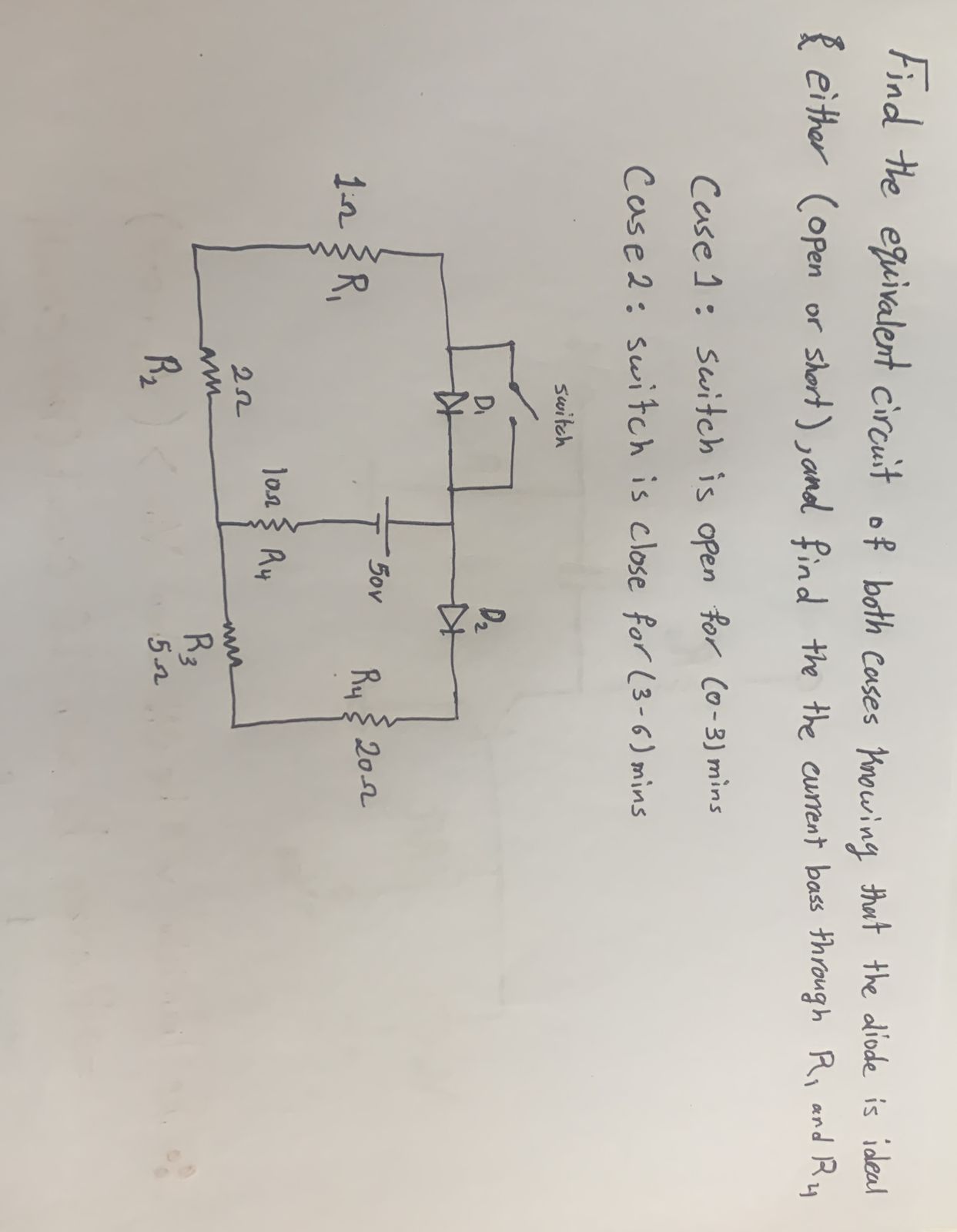 Solved Find the equivalent circuit of both cases knowing | Chegg.com