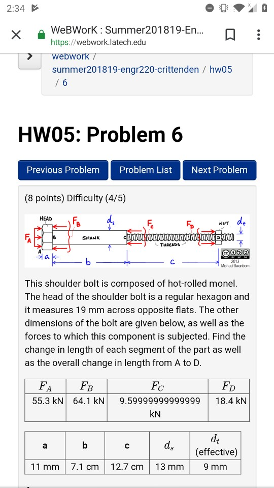 Solved 2:34 WeBWorK: Summer201819-En.. X | Chegg.com