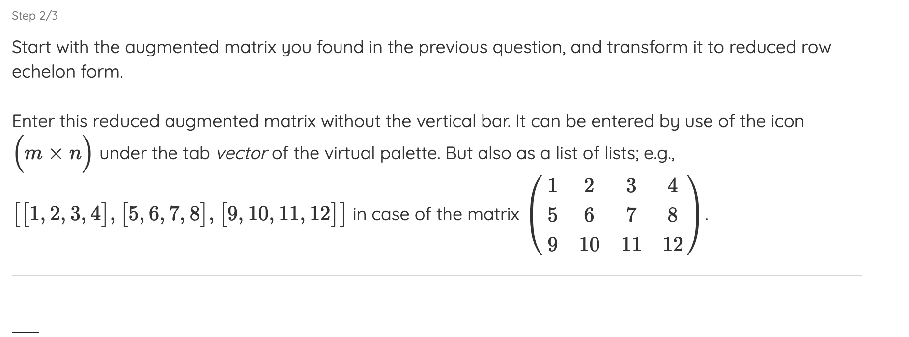 Solved Determine the augmented matrix corresponding to the | Chegg.com
