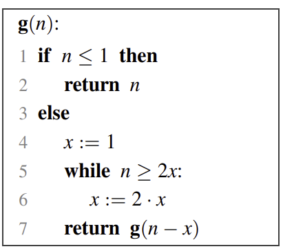 Give a recurrence relation for g, and use it to prove | Chegg.com