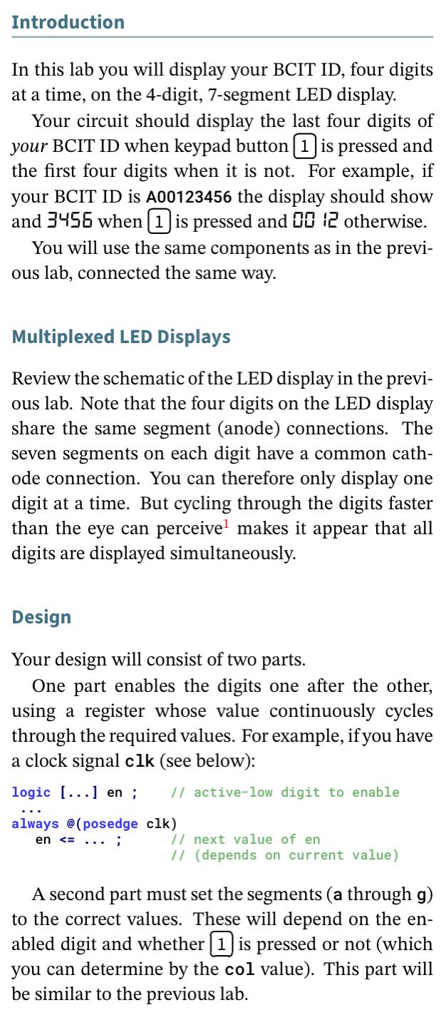 Introduction In this lab you will display your BCIT | Chegg.com