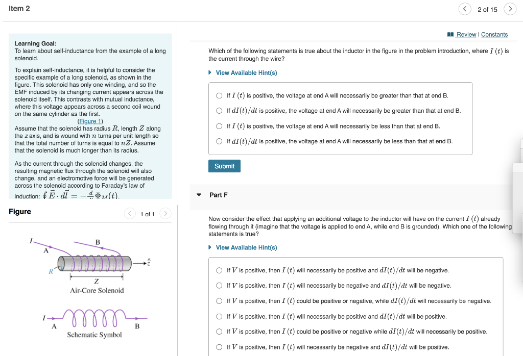 Solved Item 2 2 of 16 Review | Constants Part A Learning | Chegg.com