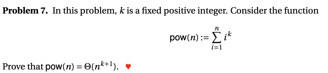 Solved Problem 7. ﻿In this problem, k ﻿is a fixed positive | Chegg.com