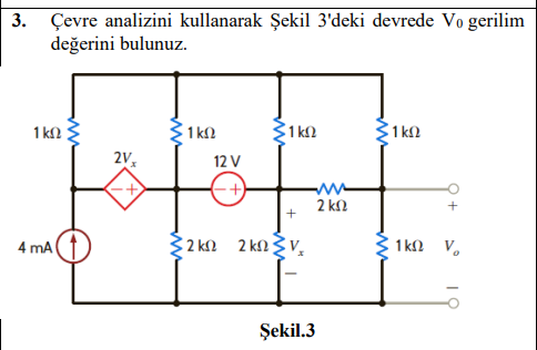 Solved Voltage V0 ﻿in the circuit in Figure 3 ﻿using | Chegg.com