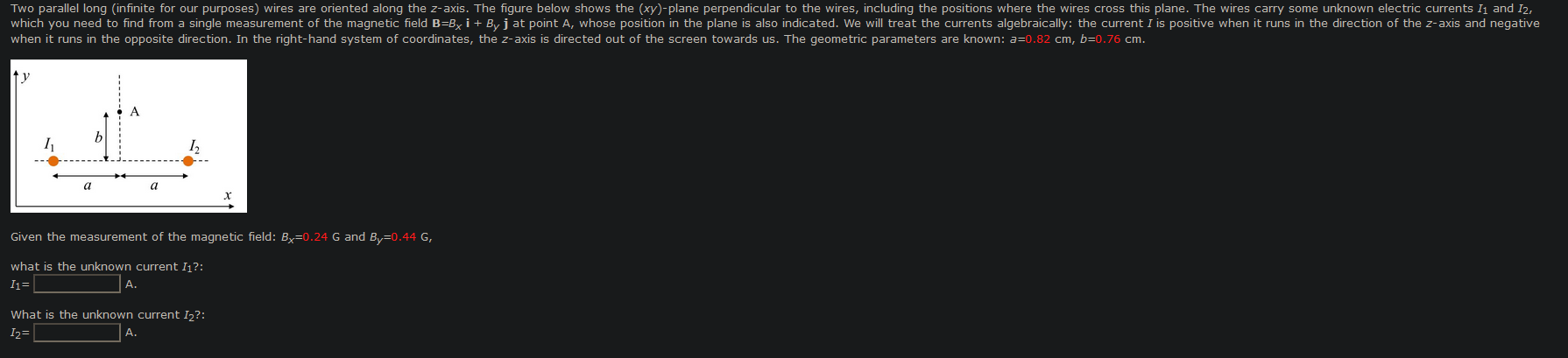 Solved Two parallel long (infinite for our purposes) wires | Chegg.com