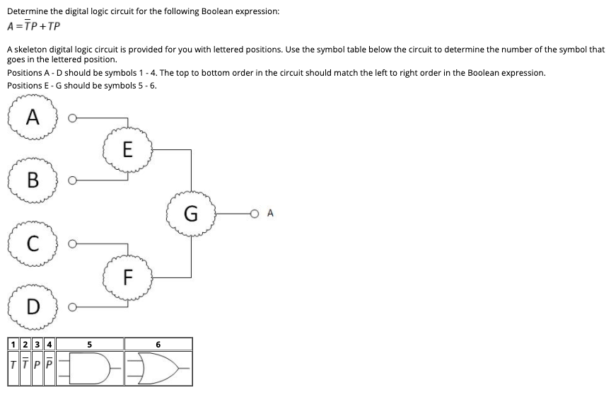 Solved Determine the digital logic circuit for the following | Chegg.com