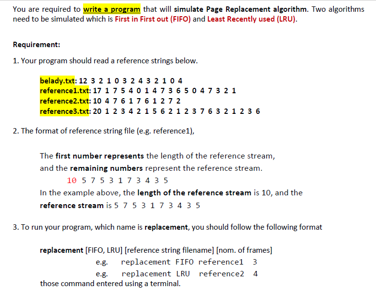 You are required to write a program that will | Chegg.com