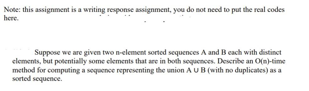 Solved Note: this assignment is a writing response | Chegg.com