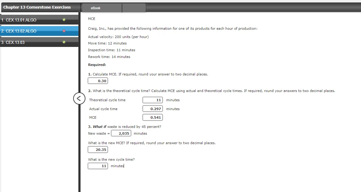 Solved Craig, Inc., has provided the following information | Chegg.com