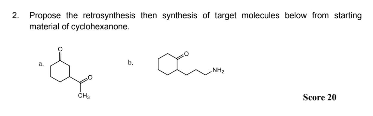 Solved 2. Propose the retrosynthesis then synthesis of | Chegg.com