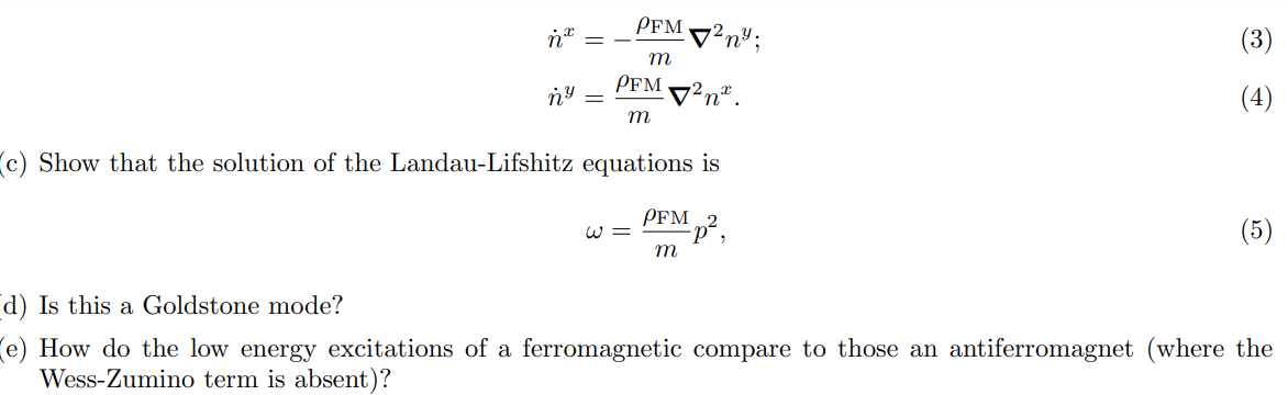 1. Consider the non-linear sigma model with a | Chegg.com