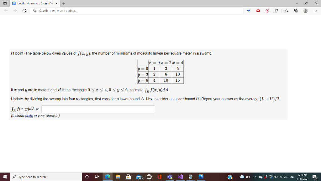 Solved Untitled document Google Do X + Search or enter web | Chegg.com