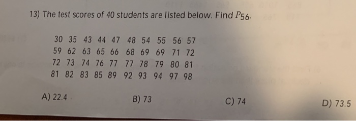 Solved 9) Find the variance for the given data. Round your | Chegg.com