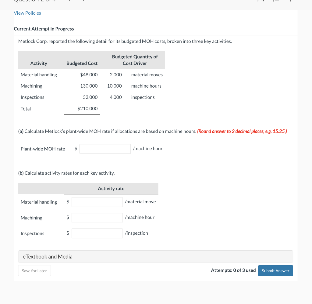 Solved Current Attempt in Progress Metlock Corp. reported | Chegg.com