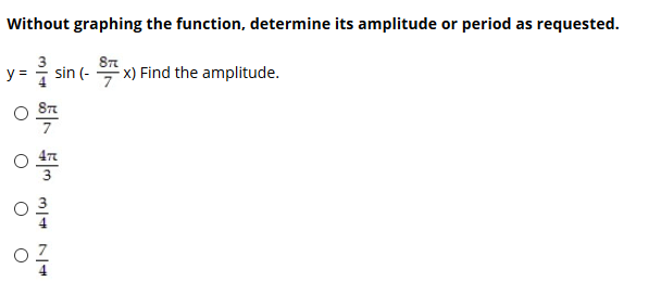 Solved Without graphing the function, determine its | Chegg.com