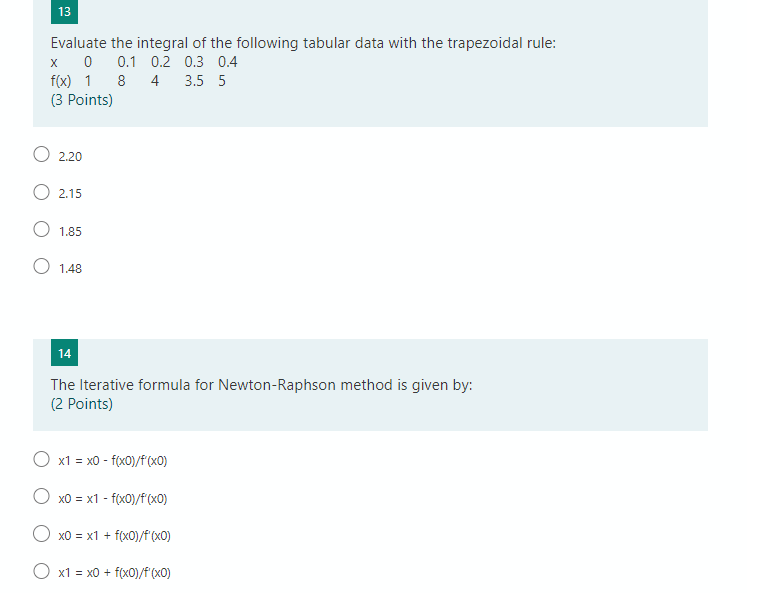 Solved 13 Evaluate the integral of the following tabular | Chegg.com
