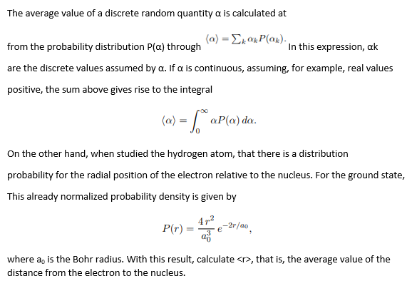 Solved The average value of a discrete random quantity a is | Chegg.com
