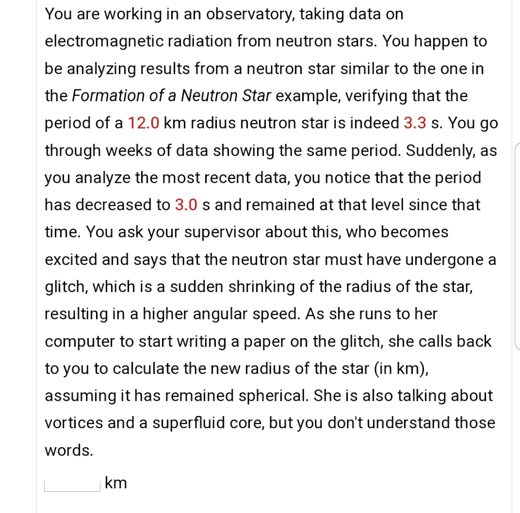 Solved You are working in an observatory, taking data on | Chegg.com