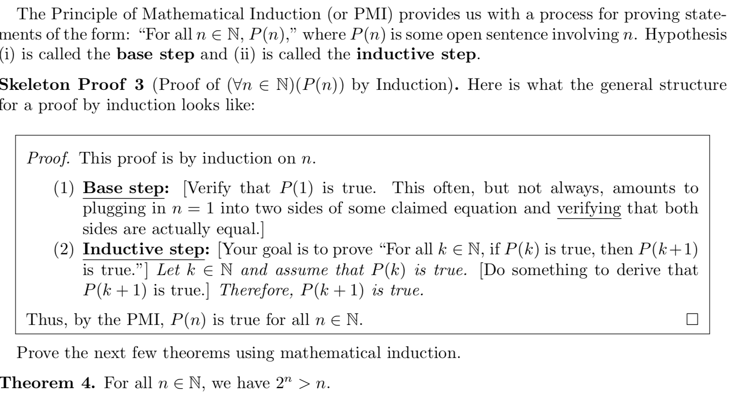 Solved The Principle of Mathematical Induction (or PMI) | Chegg.com
