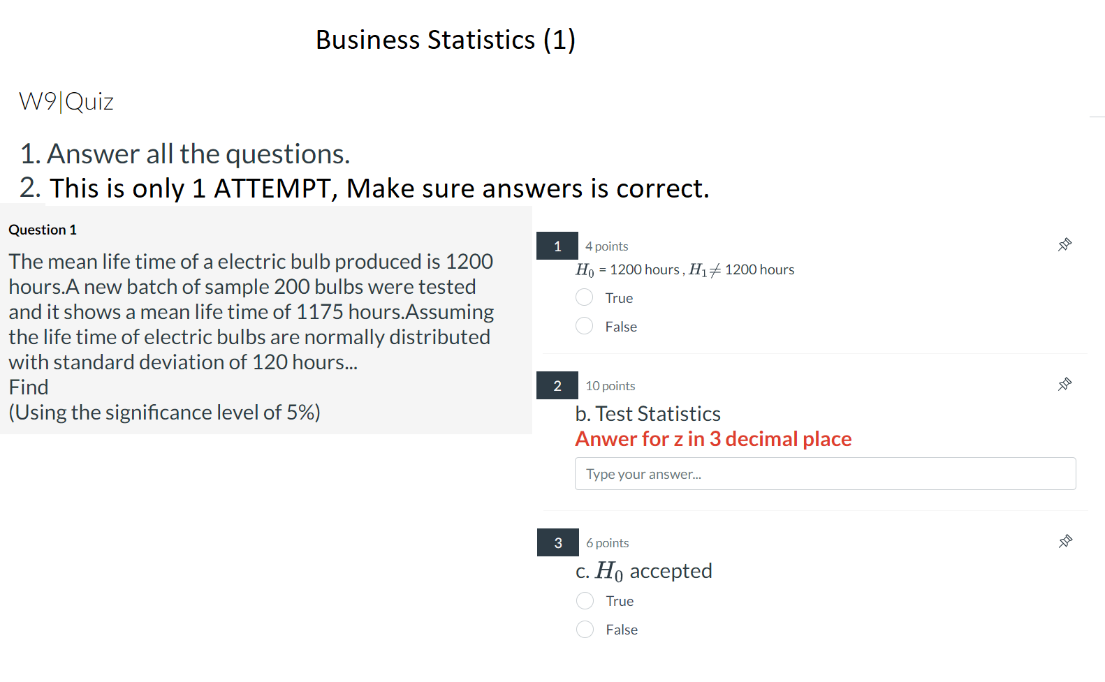 Solved W9|Exercise 1. Answer all the questions 2. This is | Chegg.com