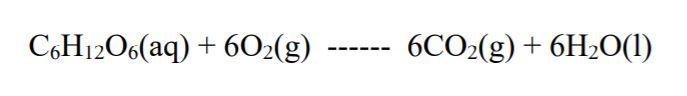 Solved C6H1206(aq) + 6O2(g) --- 6CO2(g) + 6H2O(1) What is | Chegg.com