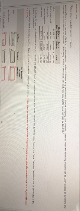 Solved Net Income Increase Decrease) Eliminate Continue 0) $ | Chegg.com