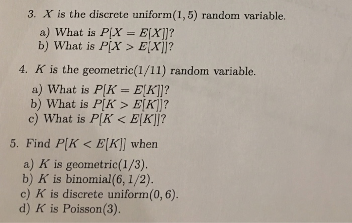Solved X is the discrete uniform (1, 5) random variable. | Chegg.com