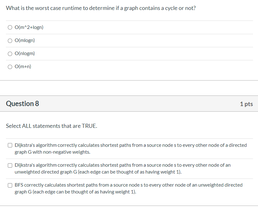 Solved What is the worst case runtime to determine if a | Chegg.com
