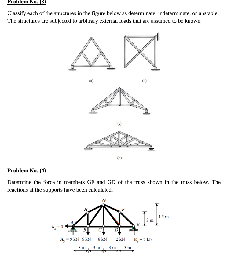 Problem No. (3) ﻿Classify each of the structures in | Chegg.com