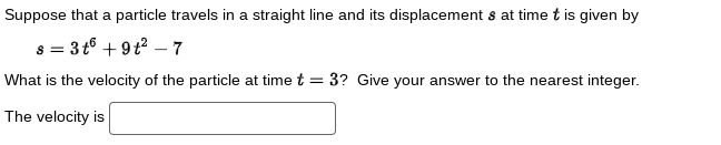 Solved Suppose that a particle travels in a straight line | Chegg.com