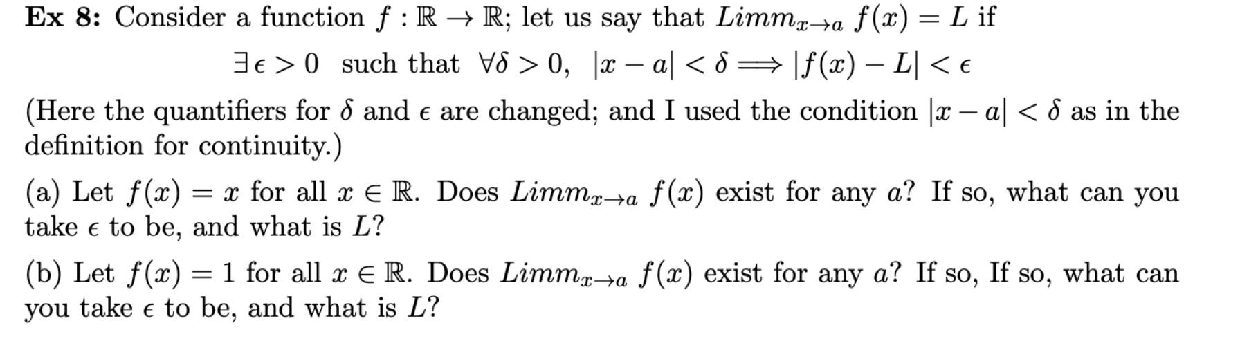 Solved Ex 8: Consider a function f:R→R; let us say that | Chegg.com