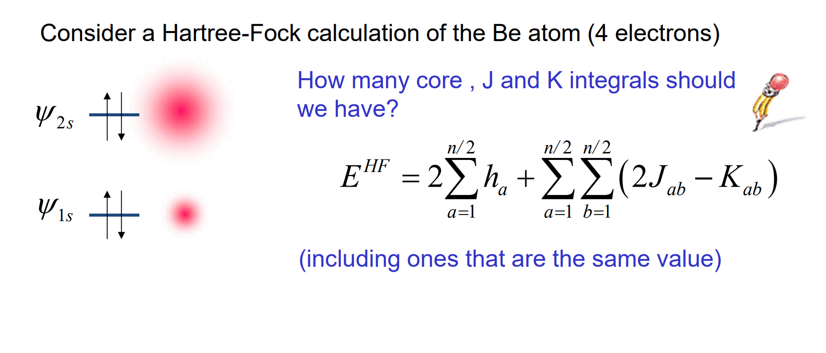 Consider a Hartree-Fock calculation of the Be atom (4 | Chegg.com