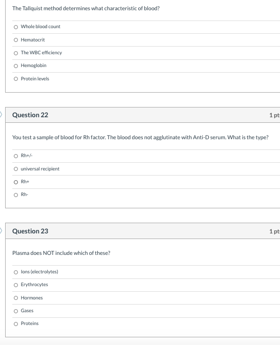 Solved The Tallquist method determines what characteristic | Chegg.com
