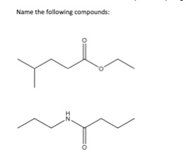 Solved Name the following compounds: nh | Chegg.com