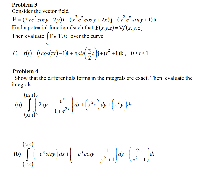 Solved Problem 3Consider the vector | Chegg.com