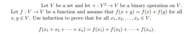 Solved Let V be a set and let +:V2 → V be a binary operation | Chegg.com