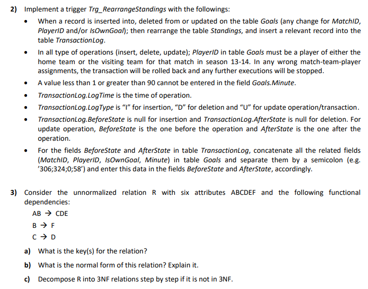 Solved Create Table TransactionLog ( LogID int | Chegg.com