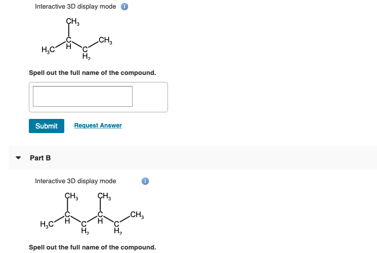 Solved Interactive 3D display mode CH3 C HCP Spell out the | Chegg.com