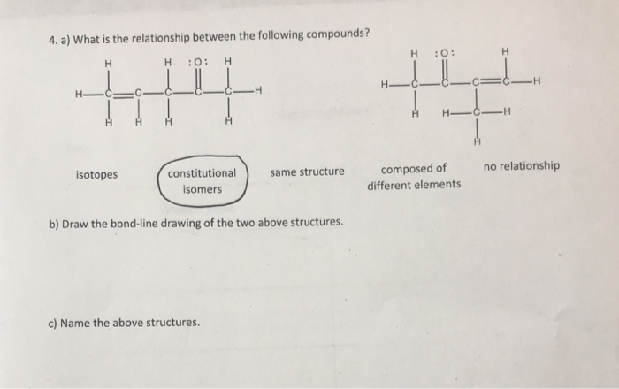 Solved 4. a) What is the relationship between the following | Chegg.com