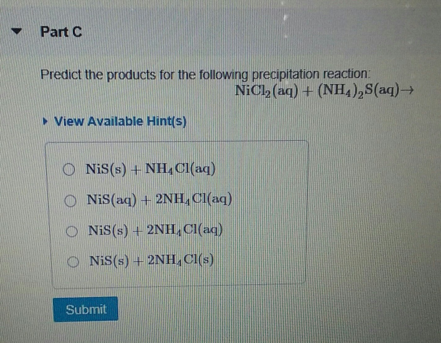 Solved Part C Predict the products for the following | Chegg.com Solved Part C Predict the products for the following | Chegg.com