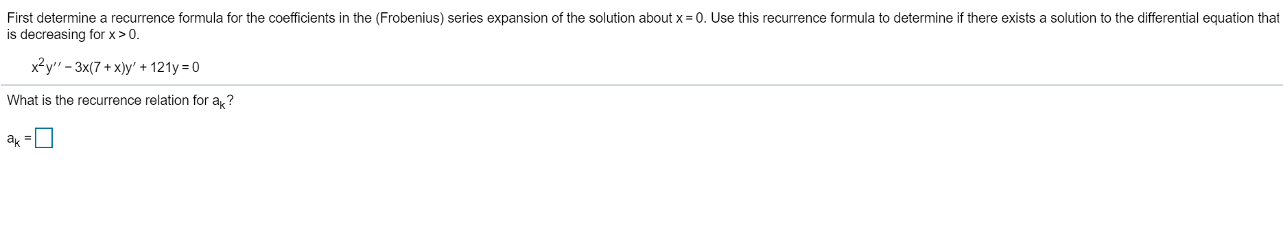 Solved First Determine A Recurrence Formula For The