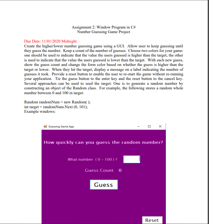 Solved Instructions on how to create the GUI would be | Chegg.com